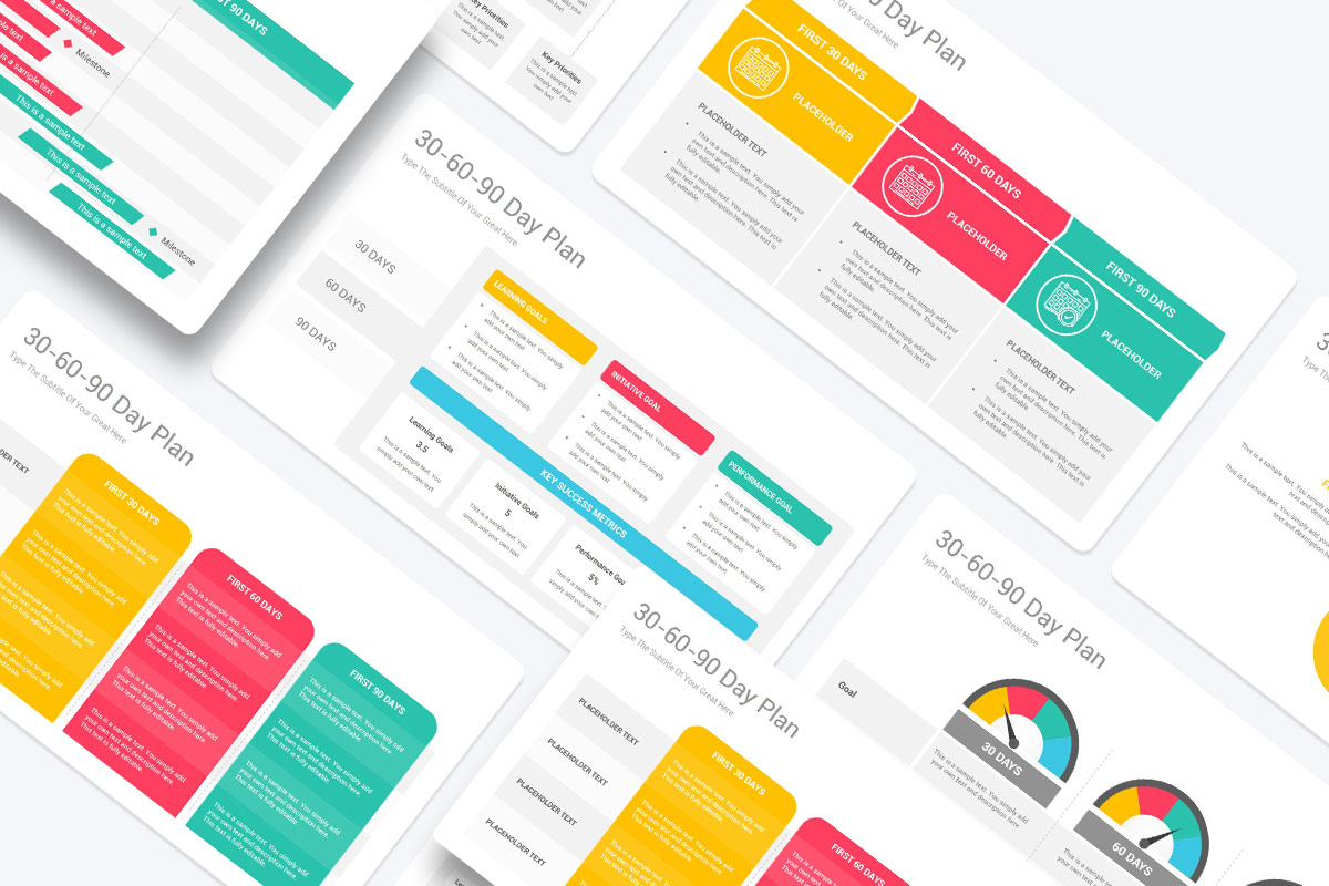 Best 30 60 90 Day Plan PowerPoint Templates (Guide and Tools) - Grafiktor