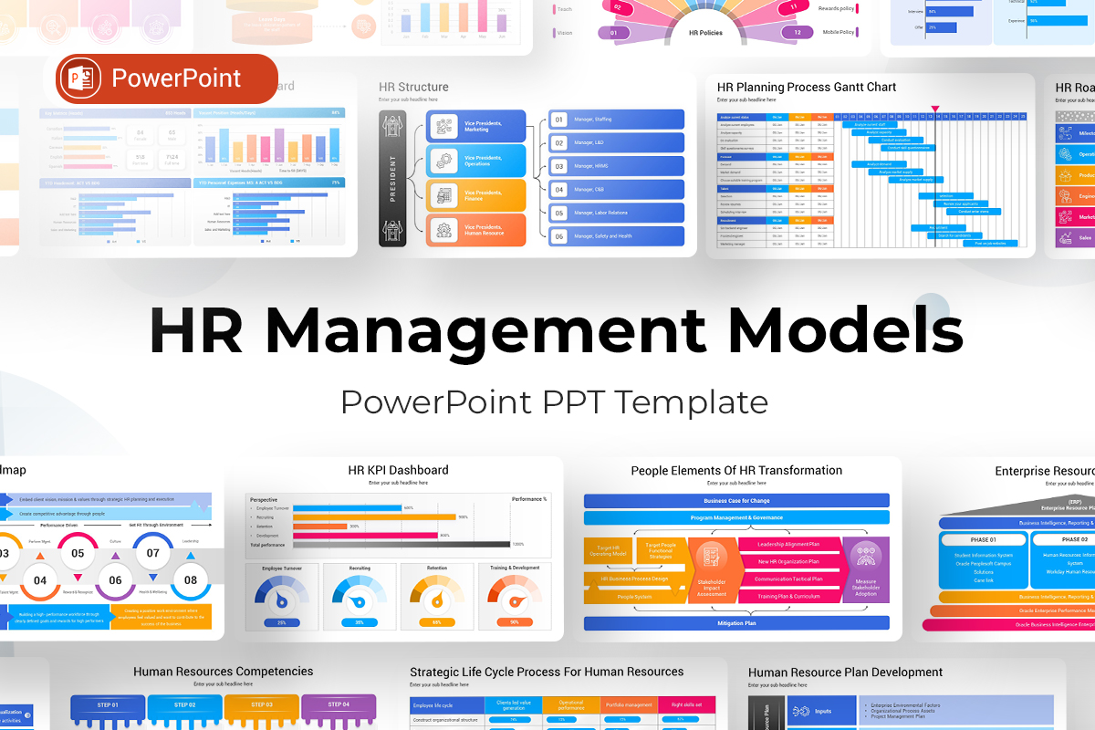 30+ Best HR Management Models PowerPoint Template
